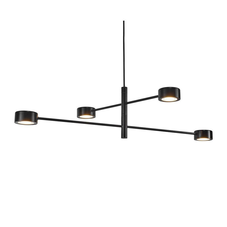 Alana 6 Light Matt Black Pendant Light