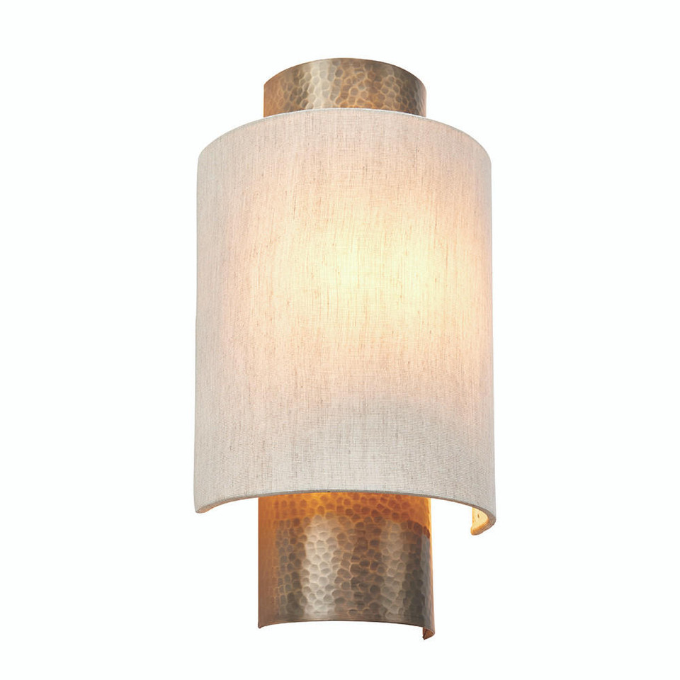 Obi Natural Linen Wall Light