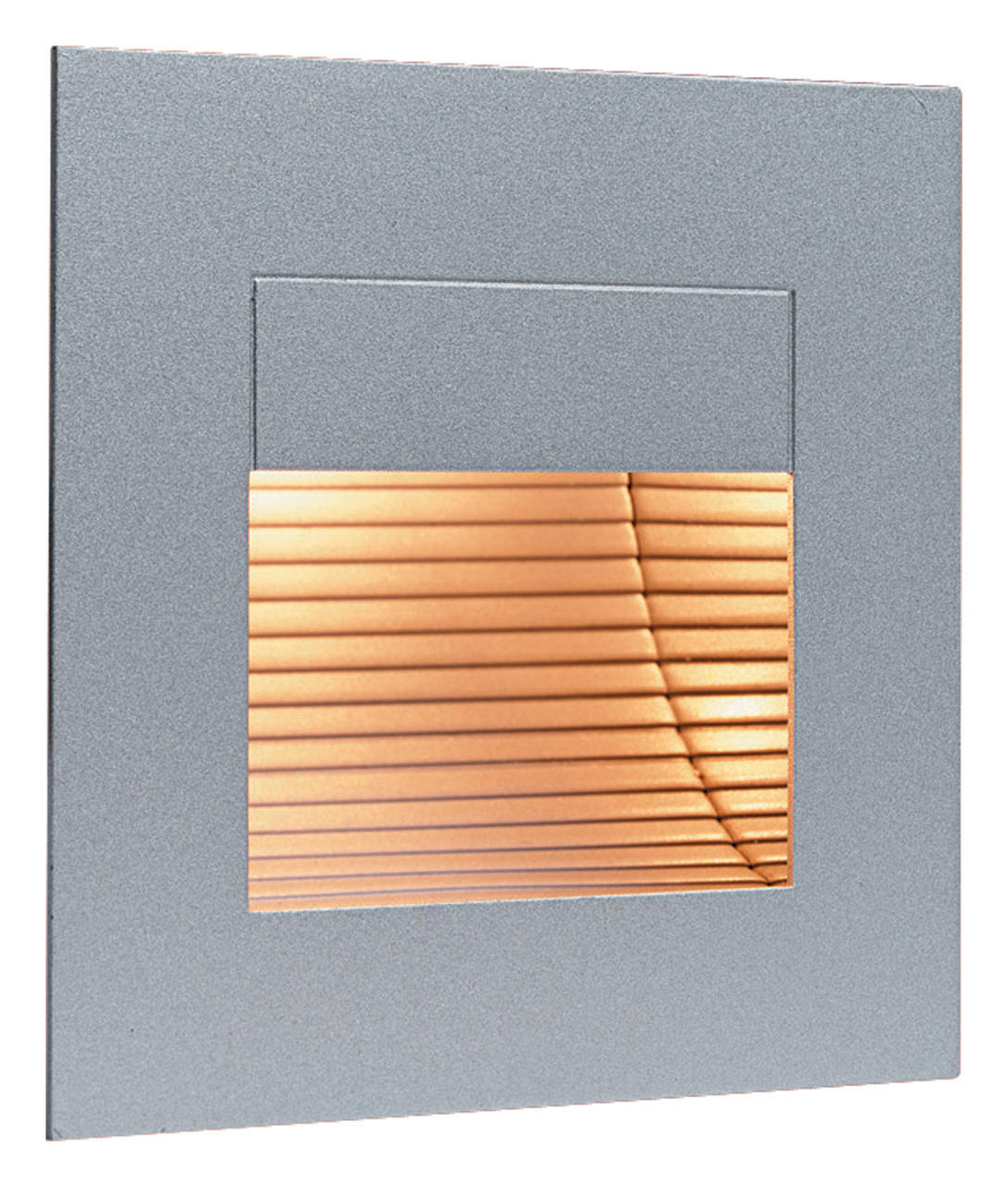 Wall and Step Light Satin Steel Wall Recessed Light