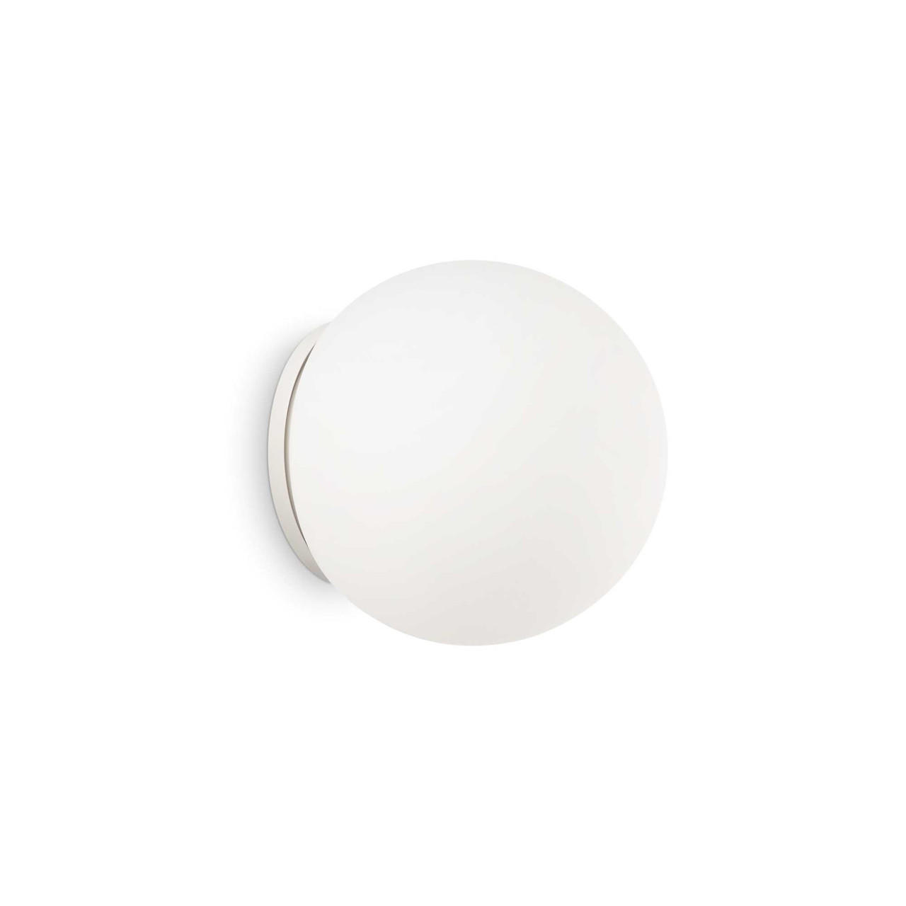 Mapa AP1 White Acrylic Sphere 15cm Wall Light