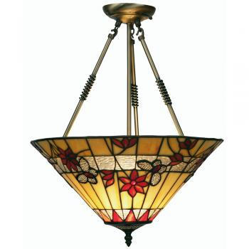 Butterfly Tiffany Upside Down Pendant Light
