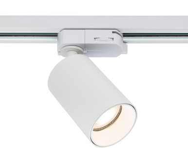 Max Track White Adjustable Track Mounted Spotlight