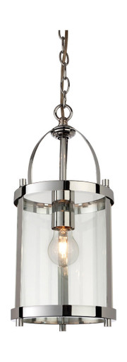 Imperial Chrome with Clear Glass Round Lantern