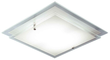 Frame Square Halogen 2 Sheets Flush Ceiling Light