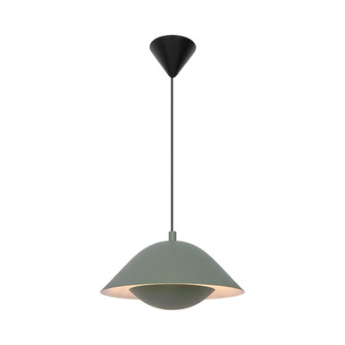 Freya Green Dual Shade Single Pendant Light