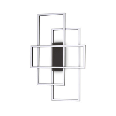 Frame PL Black Rectangular LED Wall Light