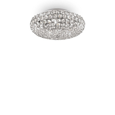 King PL5 5 Light Chrome with Crystal Ceiling or Wall Light