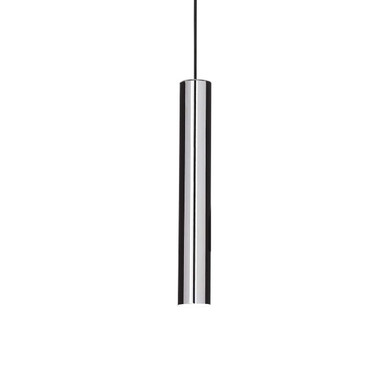 Look SP1 Chrome Tube with Glass 6cm Pendant Light