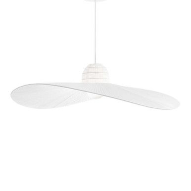 Madame SP1 White Ribbon Shade Pendant Light