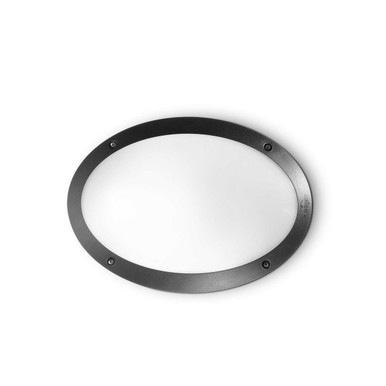 Maddi AP1 Black with White Diffuser Resin IP66 Wall Light