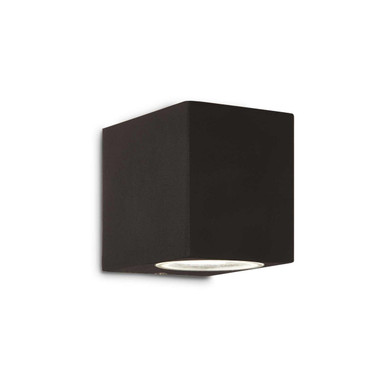 Up AP1 Black with Glass Diffuser Downward IP44 Wall Light