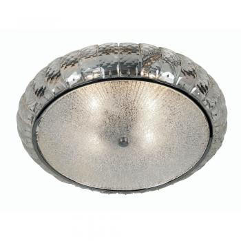 Dallas 4 Light Clear Glass Flush Ceiling Light