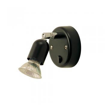 Bas Black Switched Adjustable Spotlight