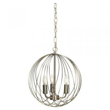 Danby 3 Light Antique Chrome Pendant Light