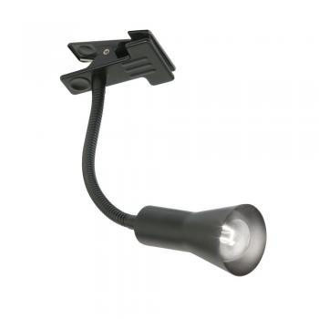 Clip Spot Black Adjustable Clip Spotlight