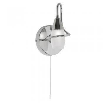 Tara Chrome with Opal Glass Diffuser Wall Light