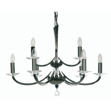 Bahia 9 Light Titanium Chandelier Pendant Light