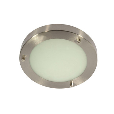 Rondo Antique Chrome 18cm IP44 Bathroom Ceiling Light