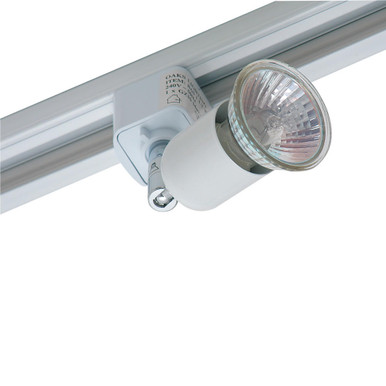 Bullet White Adjustable Head Track Spotlight