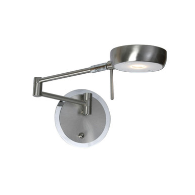 Orin Antique Chrome Adjustable LED Wall Light