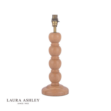 Maria Wood with Antique Brass Base Only Table Lamp