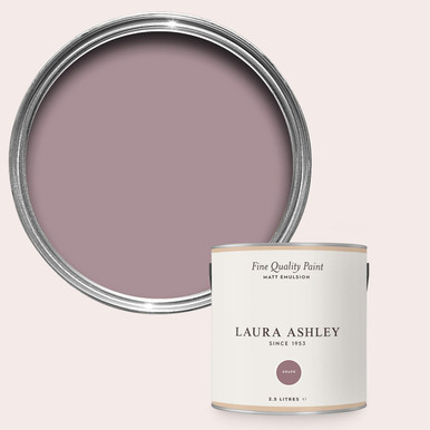 Laura Ashley Grape 2.5l Matt Emulsion Paint | The Online Lighting Store