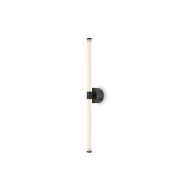 Axis 2 Light Black with White Diffuser Up and Down Wall Light