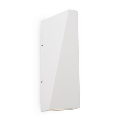 Times Square White IP54 LED Wall Light