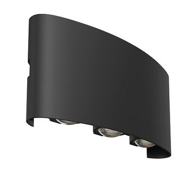 Strato Black 6W IP54 Wall Light