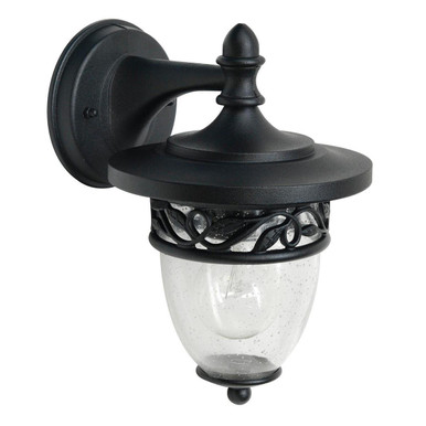 Burford Black IP44 Wall Light