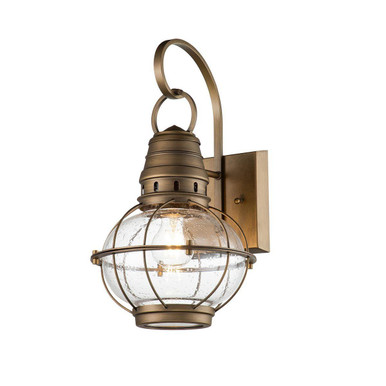 Bridgepoint Natural Brass 40cm IP44 Wall Light