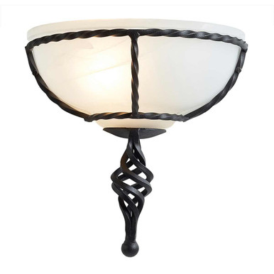 Pembroke Uplighter Black Wall Light