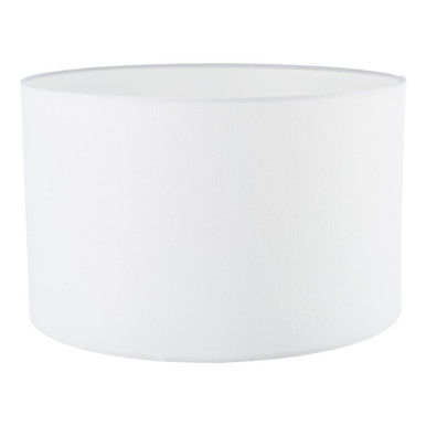 Pyramid White Linen Drum 40cm Shade Only