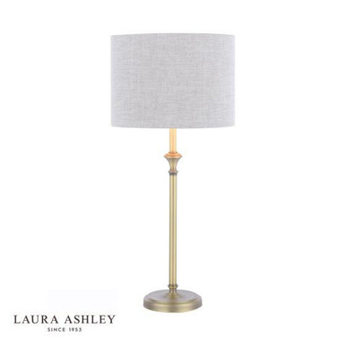 Highgrove Matt Antique Brass with Shade Table Lamp