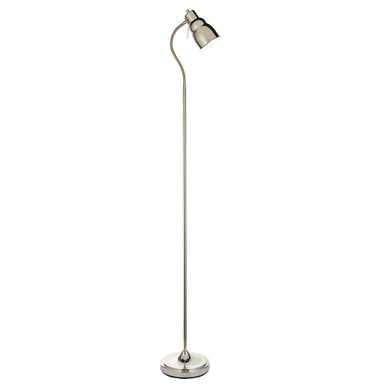 Classic Flexi Bright Nickel Adjustable Reader Floor Lamp
