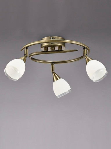 Lutina 3 Light Bronze with Adjustable Satin White Diffuser Ceiling ...