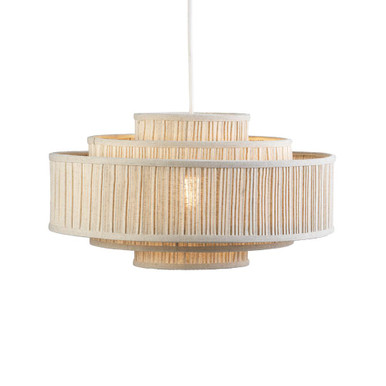 Levin Concertina Cream Easy Fit Pendant Light