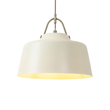 Clermont Ivory with Sand Inner Shade Pendant Light