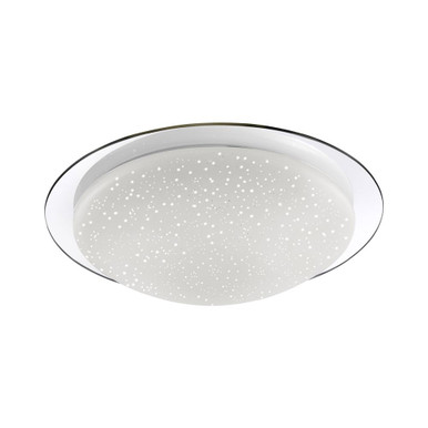 SKYLER 38cm Chrome Starry Sky IP44 Ceiling Light