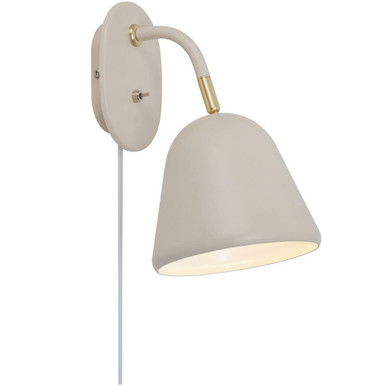 Fleur Beige Adjustable Head Wall Spotlight