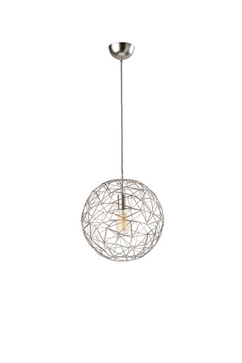 Mesh Satin Silver Medium Pendant Light