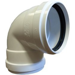 8" PVC SDR35 Gasketed 90 Degree Long Sweep Elbow - The Plumbing Mall