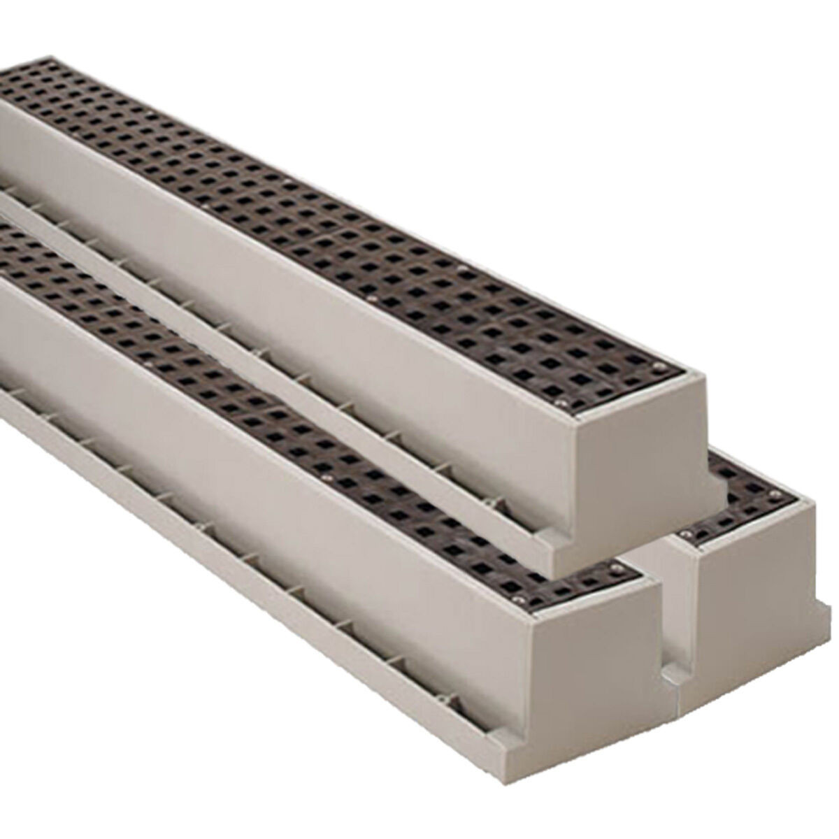 Driveway Trench Drain | Black Grate TR1 Trench Channel Drain System - 3 ...