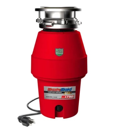 Waste Maid 1790 Elite Garbage Disposal, 1/2 HP Mid Duty, Red - The ...
