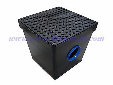 Tuf-Tite Two Hole Drain Sump with Black Grate - 2HDS-4 - 16 x 16 x 14 ...