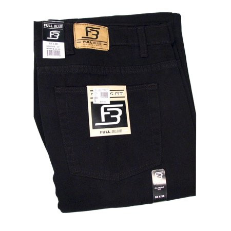 Full Blue Classic Fit Black Denim Jeans, Waist Size 36-50, 56, 58, 66, 68