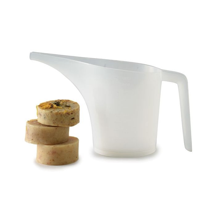 Measuring Cup with easy pour spout - Plastic - milehighsoap