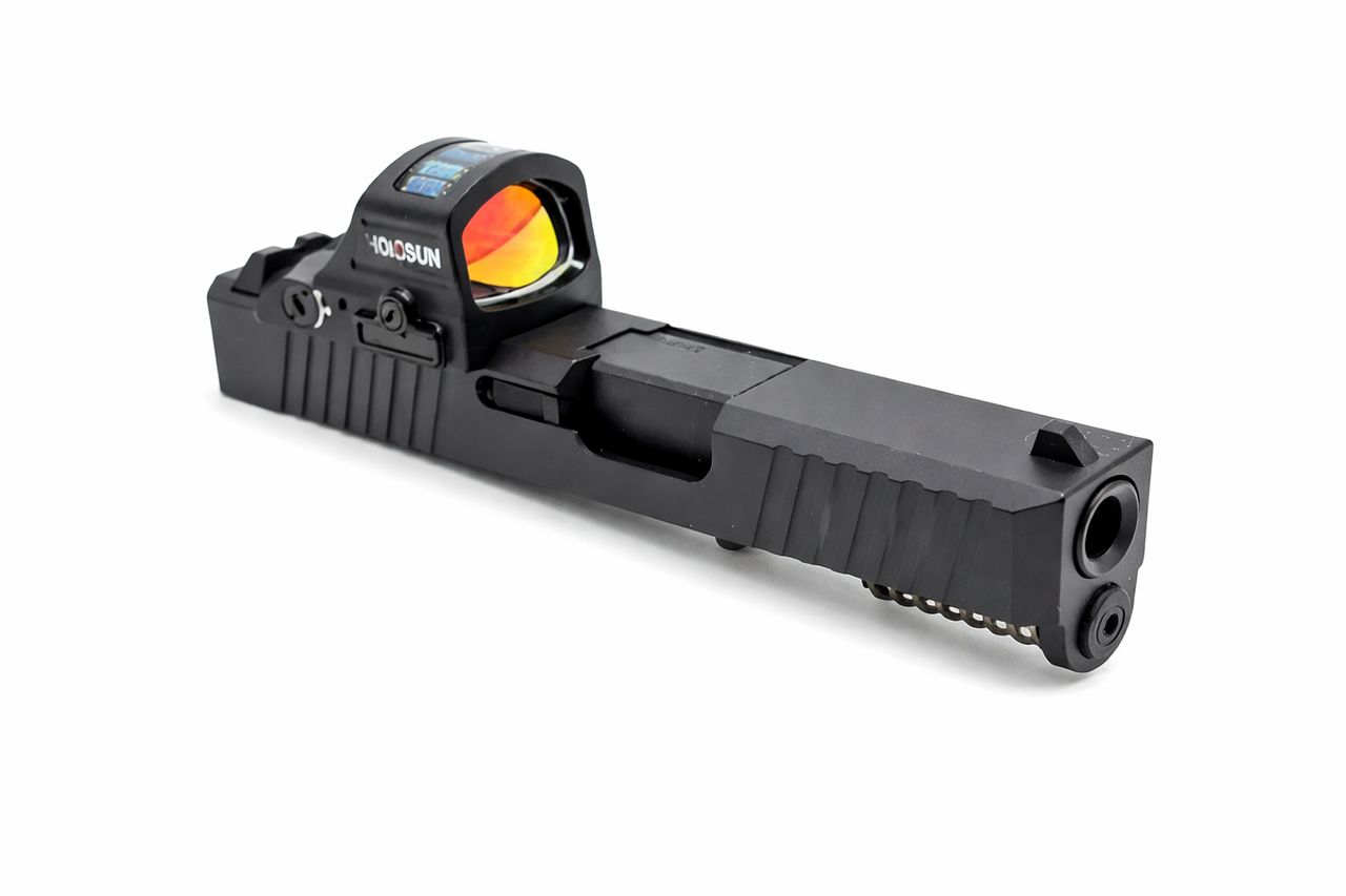 FU Inc G26 V2 Chamfered Complete Slide with Holosun Optic Combo