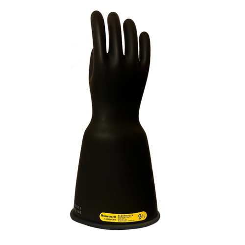Salisbury Class 2, 16" Length, 17,000V AC Bell Cuff Rubber Glove (B/Y/B)