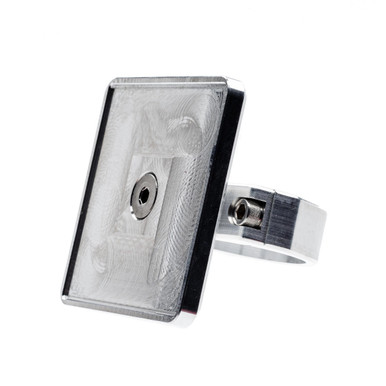 1.75" Clamp On Billet Aluminum New Mexico OHV Sticker Plate - Black